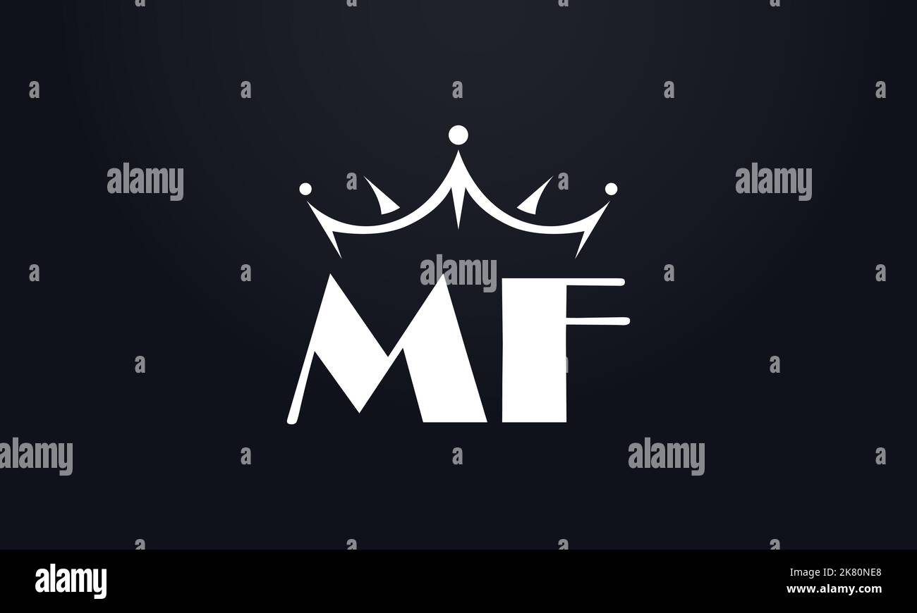 King crown logo design vector and extra bold queen symbol Stock Vector ...