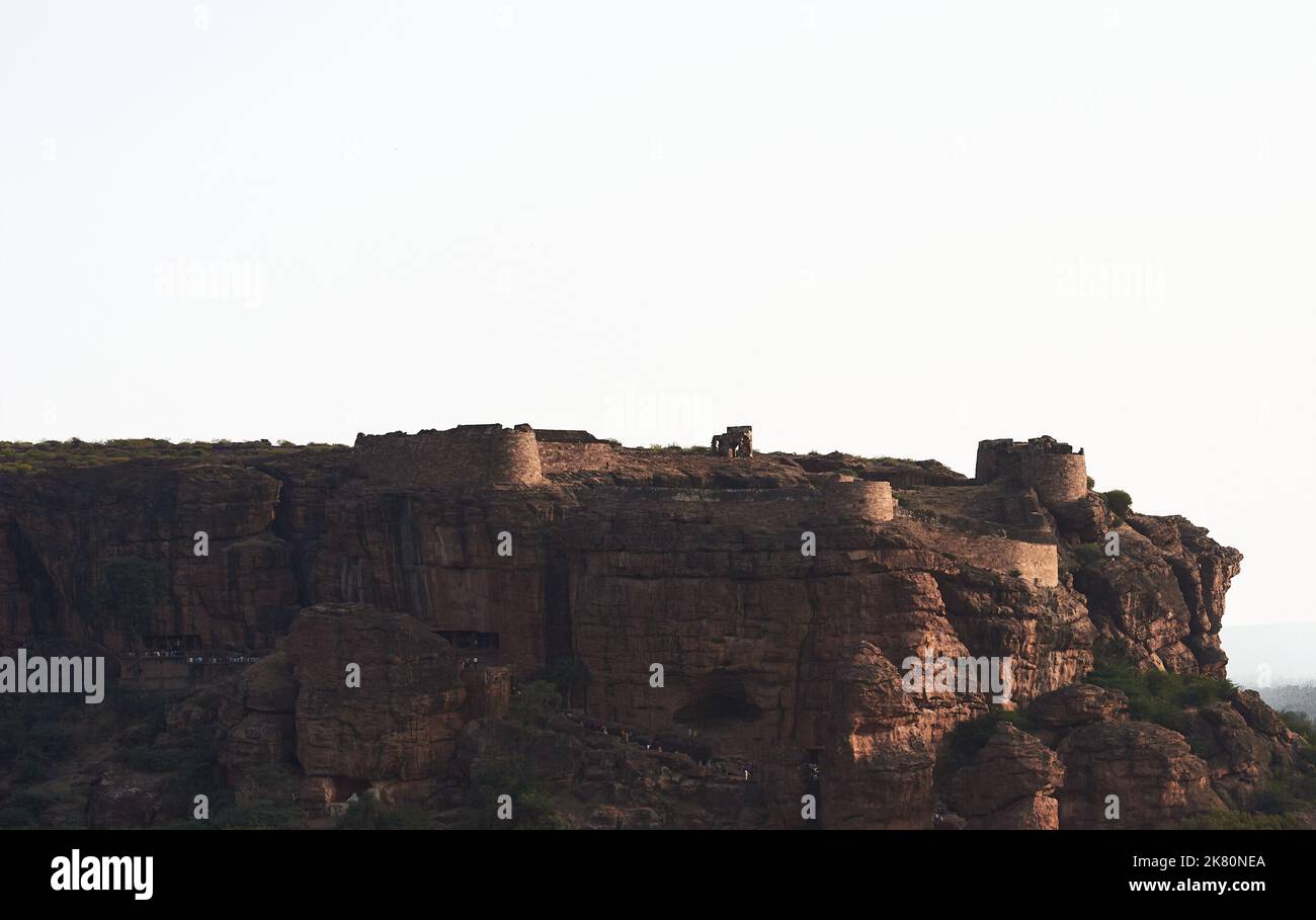 Badami / Vatapi Fort. Badami, Karnataka, India Stock Photo - Alamy