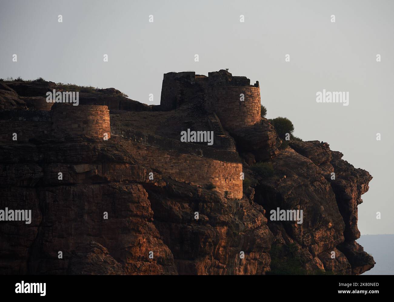 Badami / Vatapi Fort. Badami, Karnataka, India Stock Photo - Alamy
