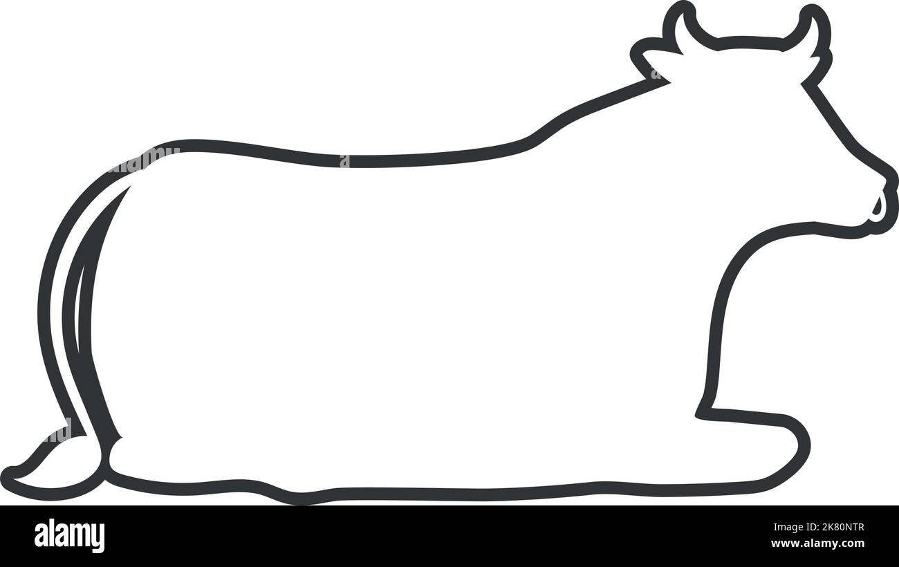 resting ox icon Stock Vector Image & Art - Alamy