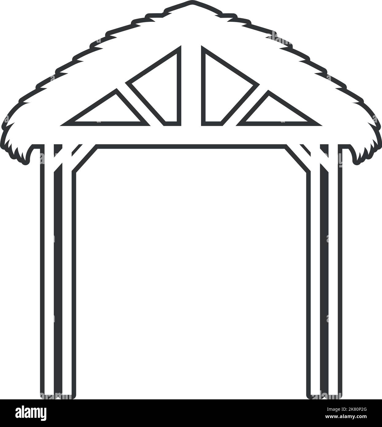 straw hut icon Stock Vector Image & Art - Alamy