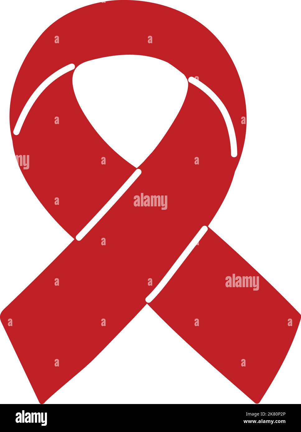 red ribbon emblem AIDS Stock Vector Image & Art - Alamy
