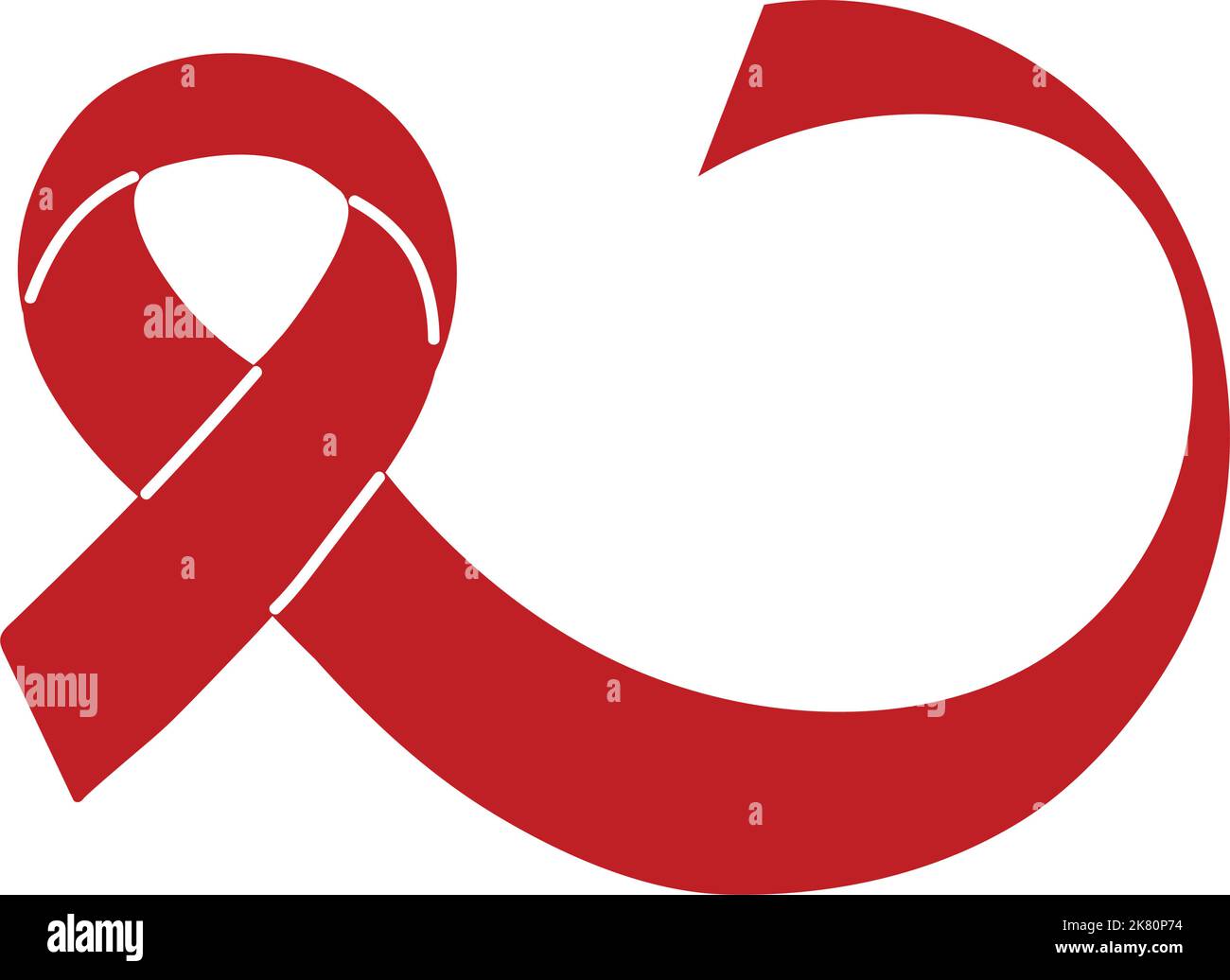 AIDS red ribbon Stock Vector Image & Art - Alamy