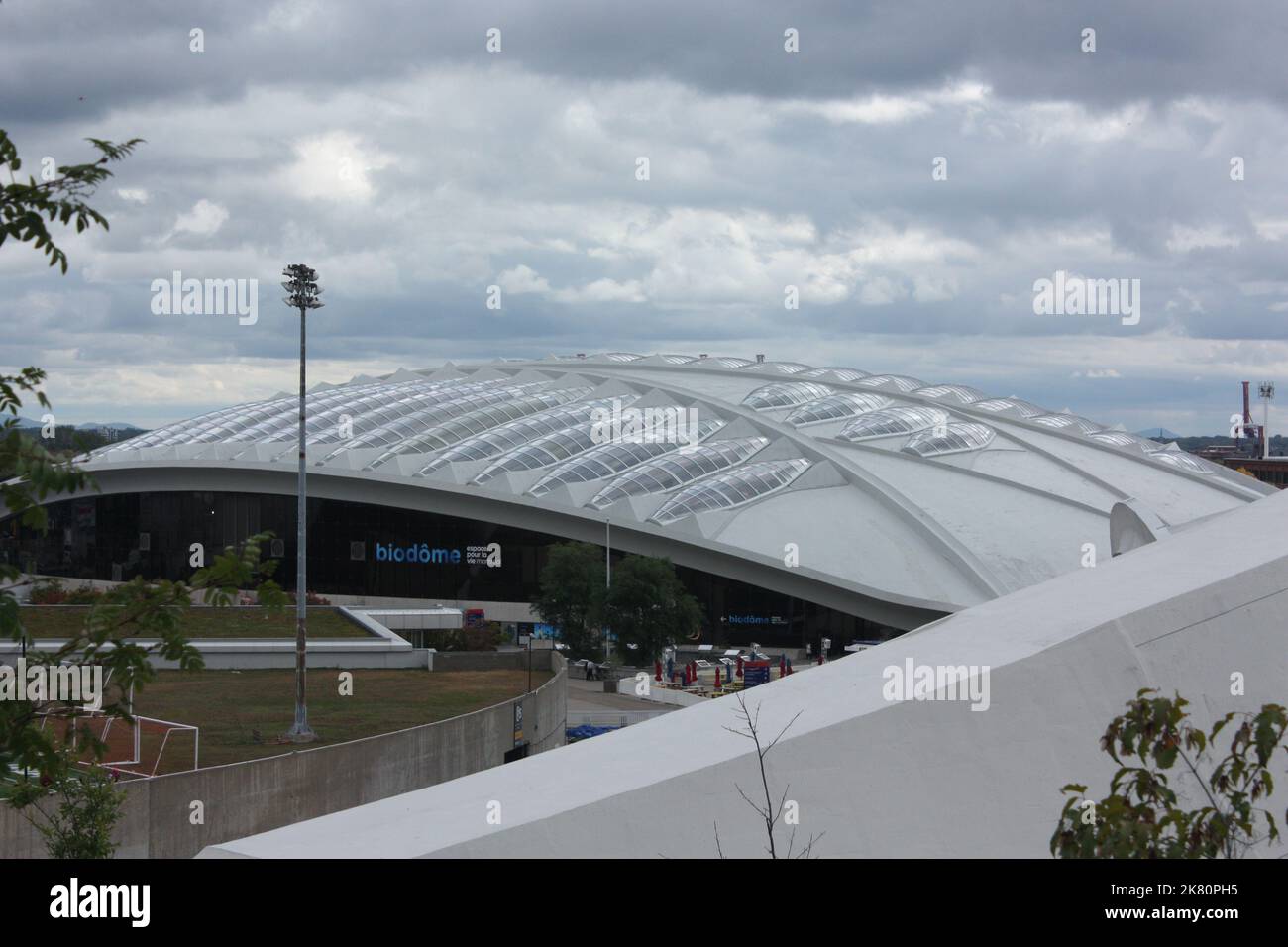 The roof of the Biodome at the Olympic Park, Montreal, Quebec, Canada ...