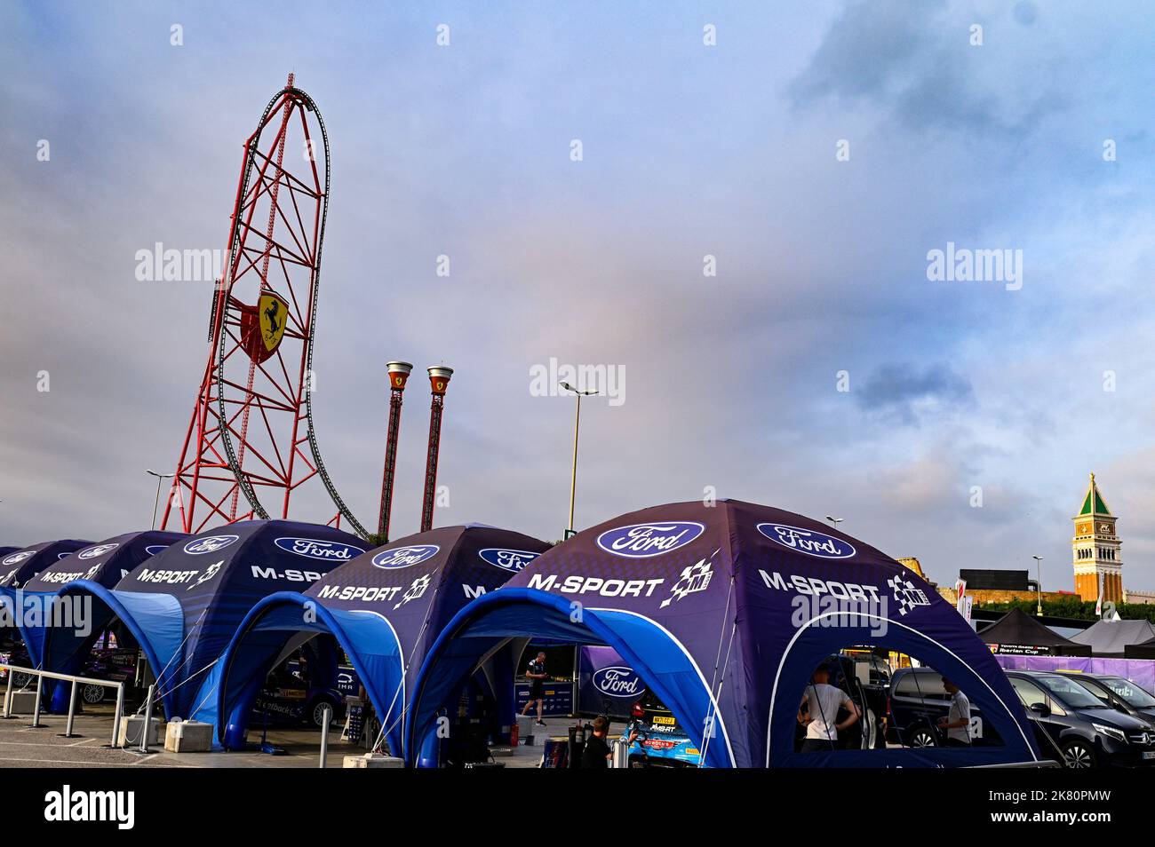 Service Park ,M-SPORT FORD WORLD RALLY TE Stock Photo - Alamy