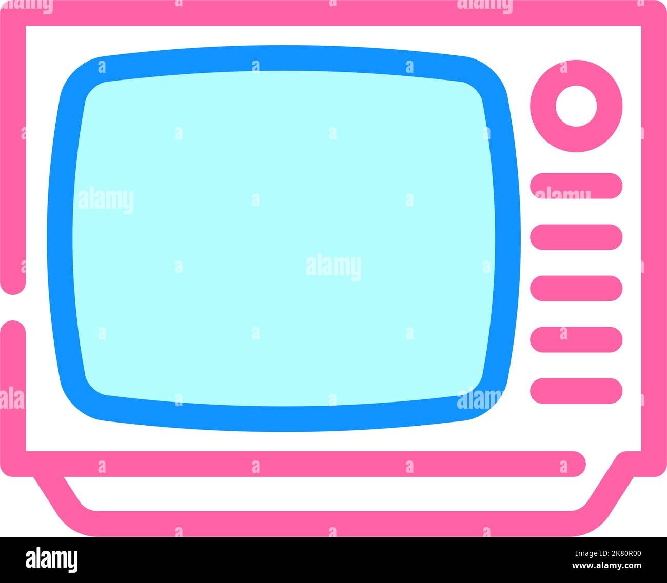Vintage tv magazine illustration Stock Vector Images - Alamy