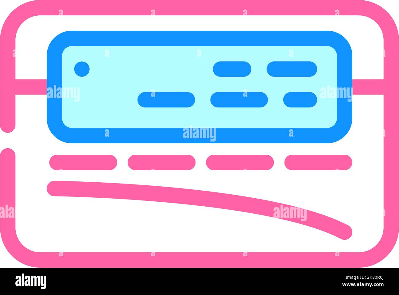 vhs player retro gadget color icon vector illustration Stock Vector ...