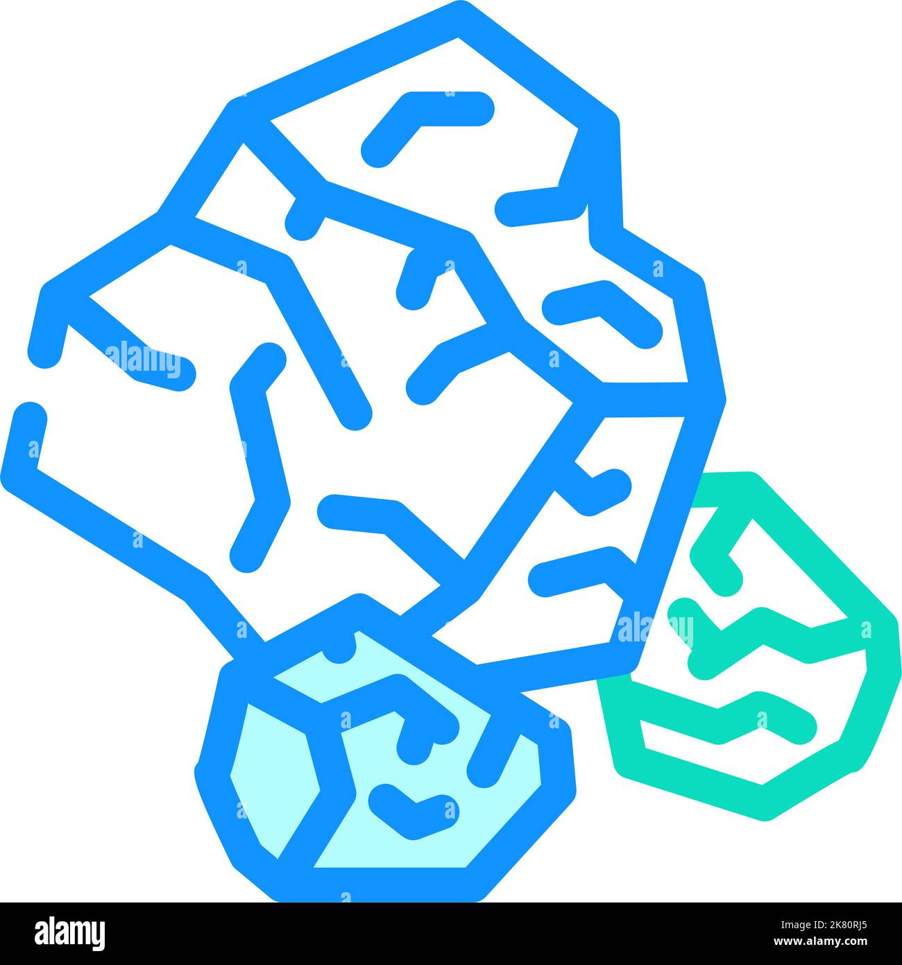 salt crystals color icon vector illustration Stock Vector Image & Art ...