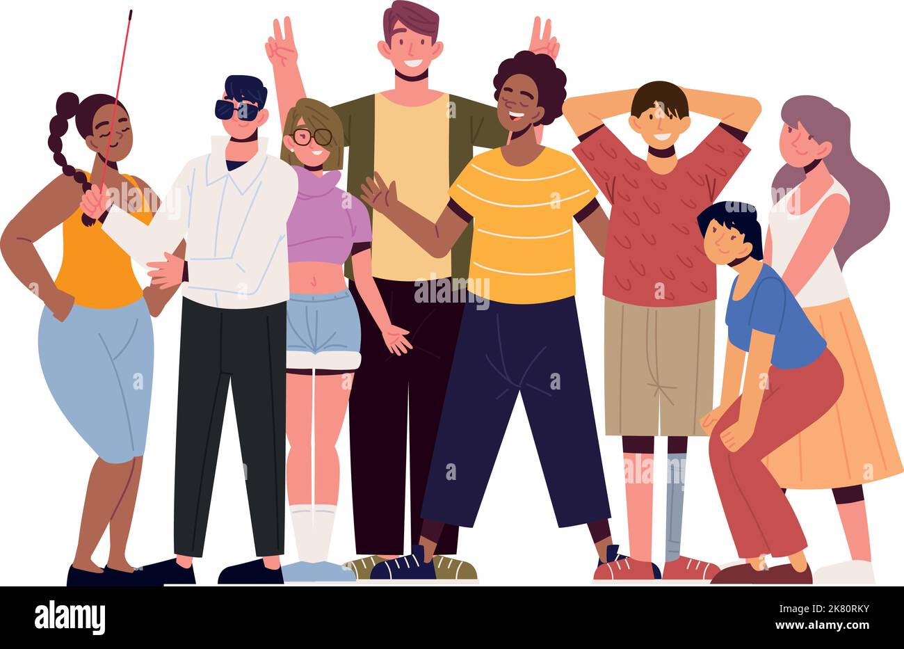 diversity people characters Stock Vector Image & Art - Alamy