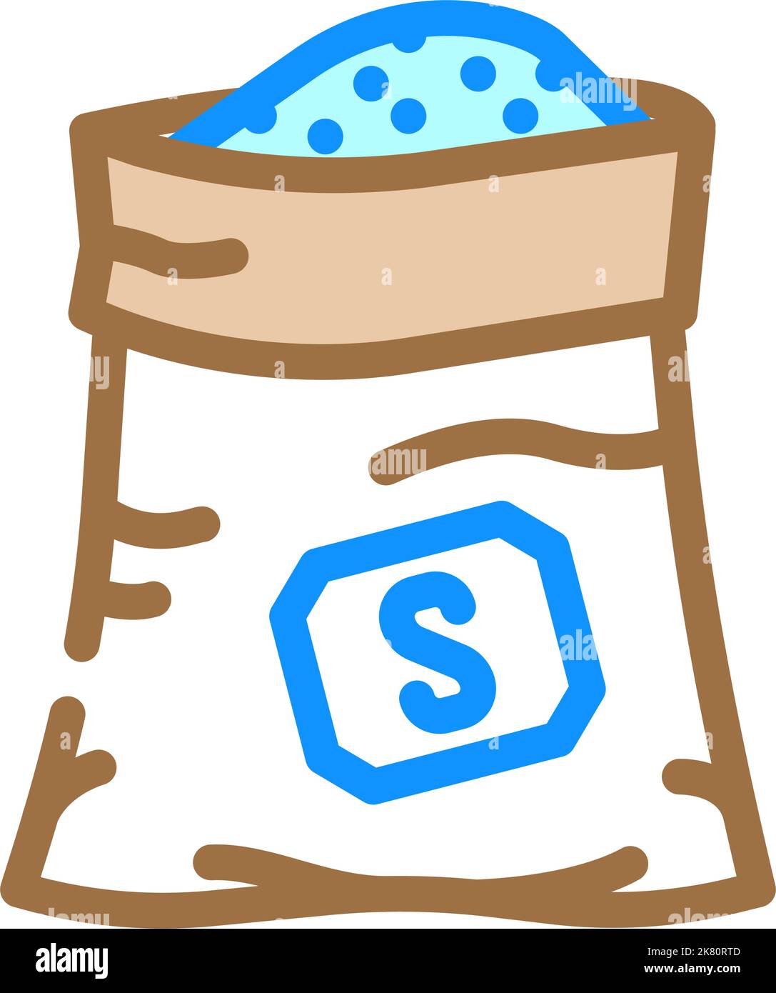 bag salt color icon vector illustration Stock Vector Image & Art - Alamy