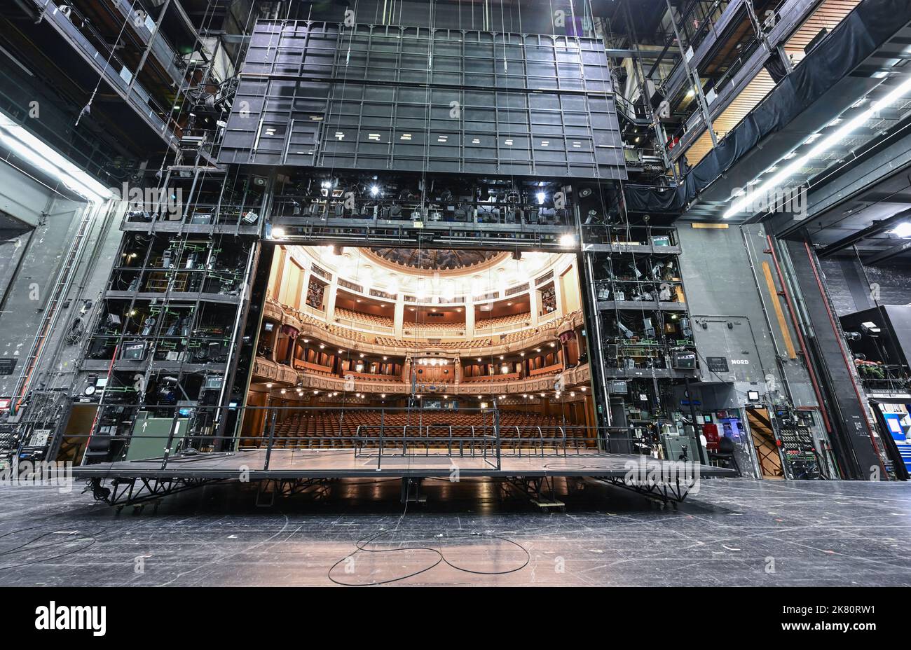 Stuttgart, Germany. 14th Sep, 2022. The stage with a view of the ...