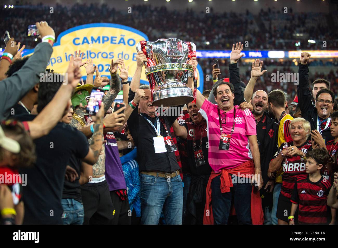 Rio, Brazil - October 19, 2022: Celebration in match between Flamengo ...