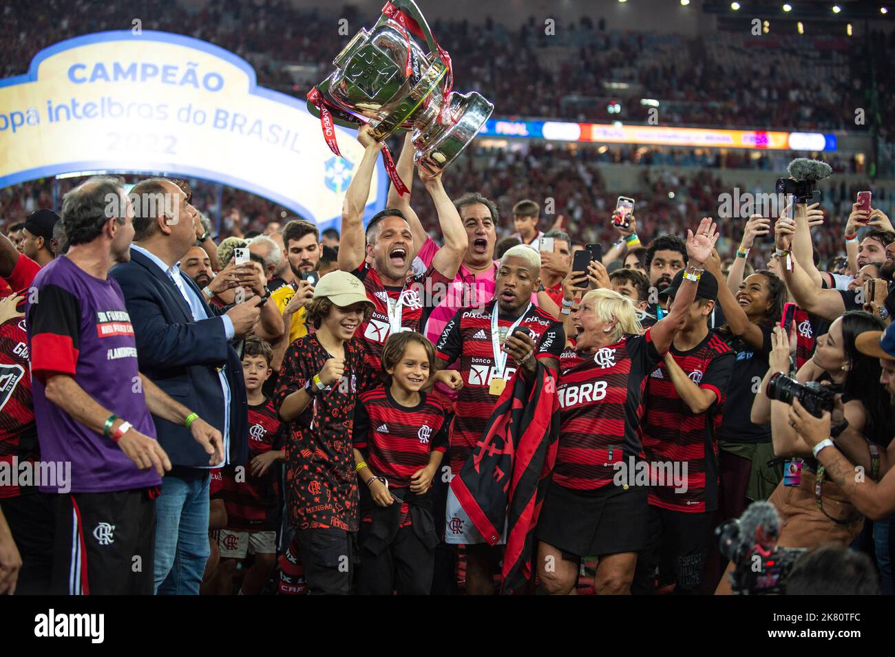 Rio, Brazil - October 19, 2022: Celebration in match between Flamengo ...