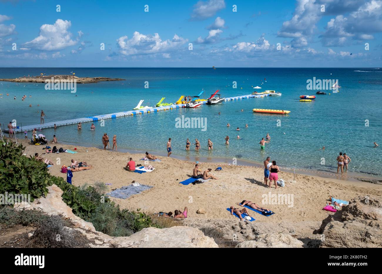 Fig Tree Bay beach, Protaras, Cyprus Stock Photo - Alamy