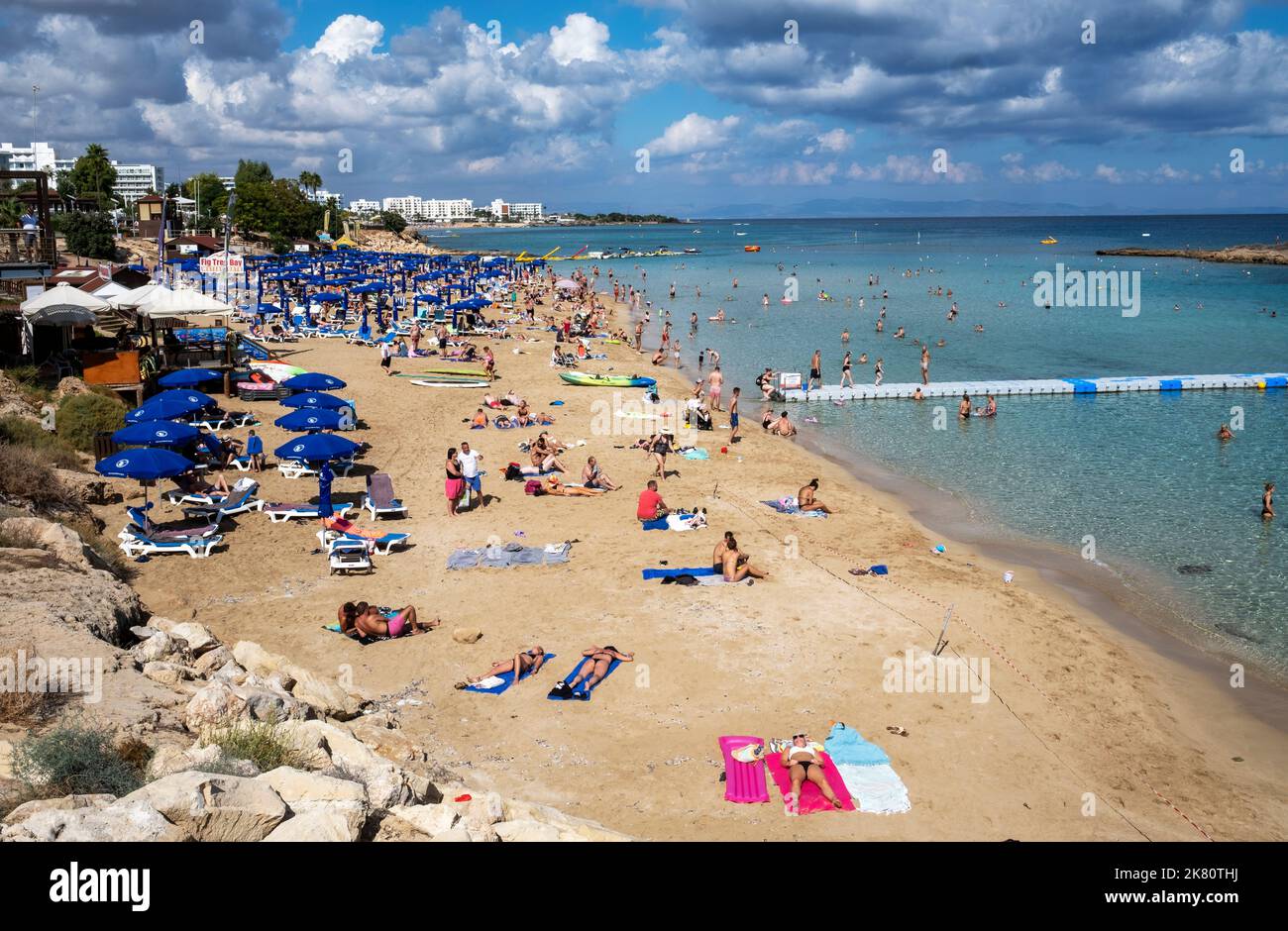 Fig Tree Bay beach, Protaras, Cyprus Stock Photo - Alamy