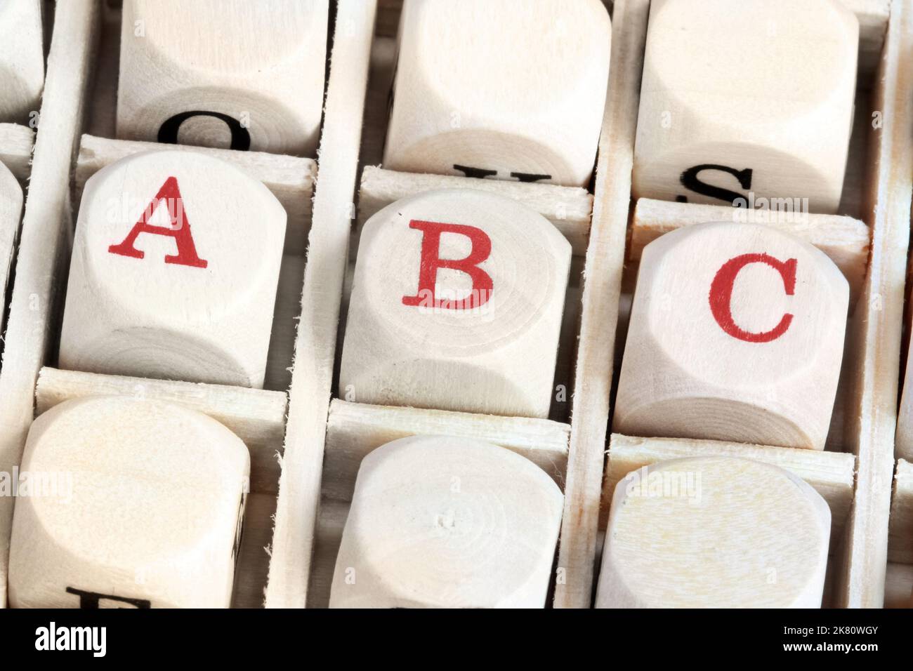 Alphabet letter blocks hi-res stock photography and images - Alamy