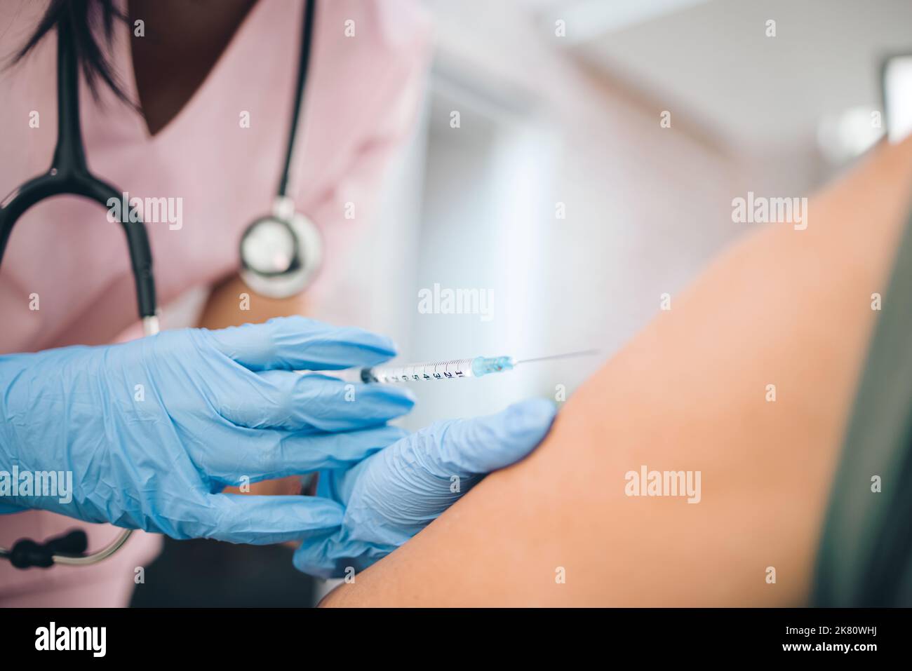 Were already halfway there. a doctor giving an unrecognizable woman an ...