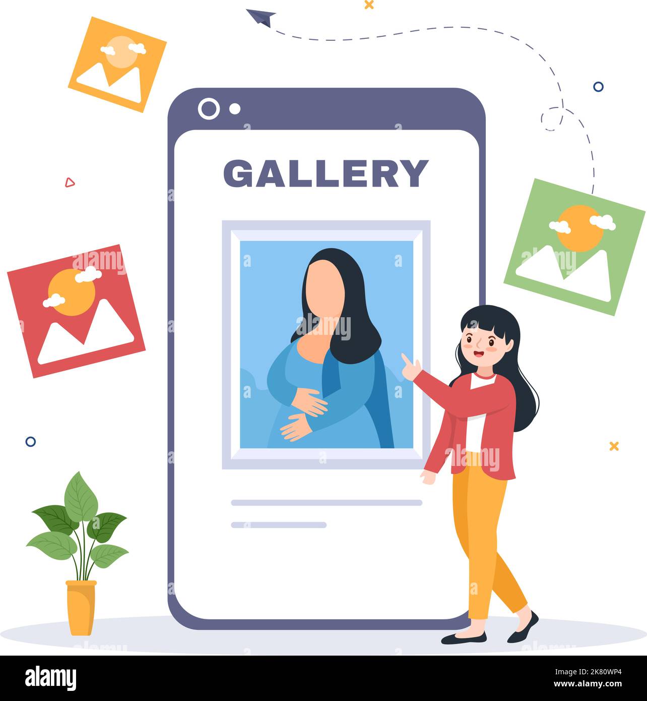 Photo Gallery on Mobile App and File on Computer Containing Images ...