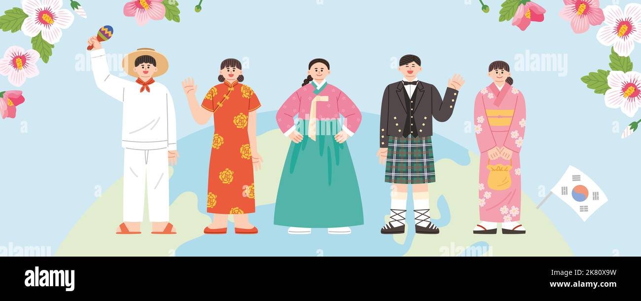 World Korean Day, October holidays and events in Korea Stock Photo - Alamy