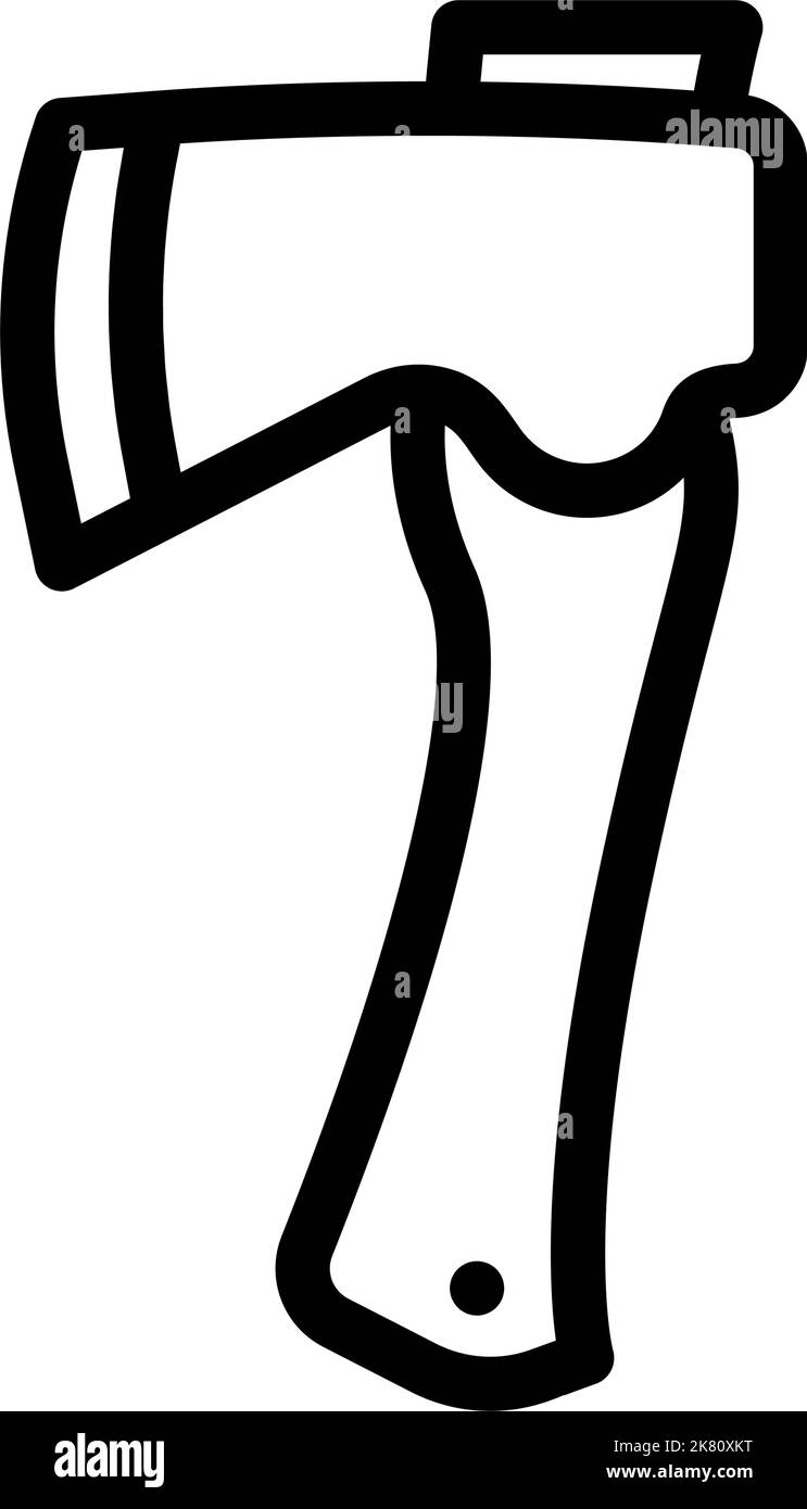 hatchet hatchet line icon vector illustration Stock Vector Image & Art ...