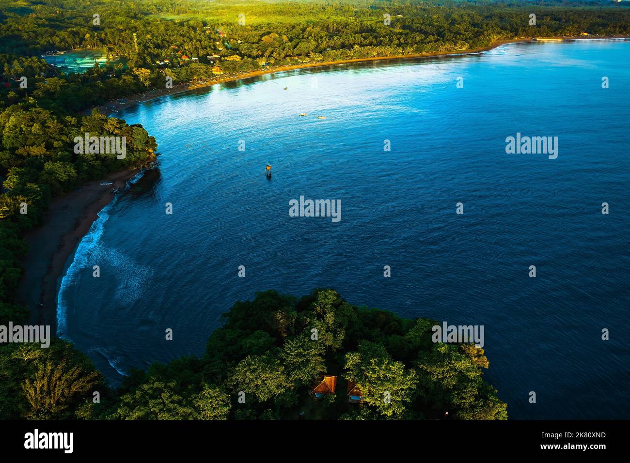 Sunrise in the Side Shore of Java Stock Photo - Alamy