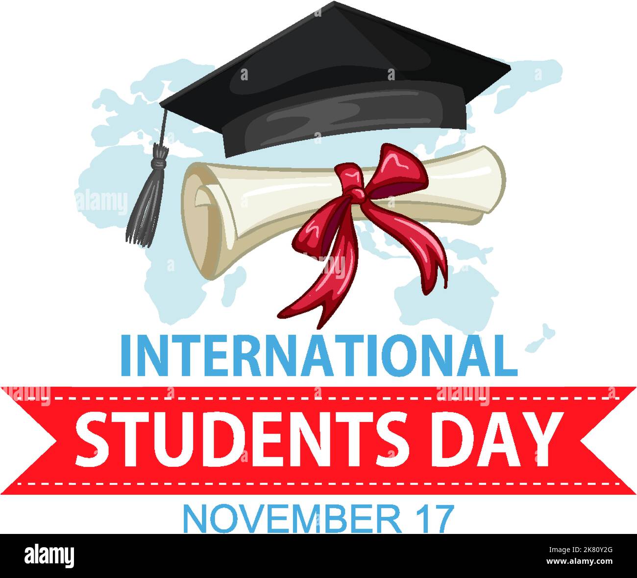International Students Day Banner Design illustration Stock Vector ...