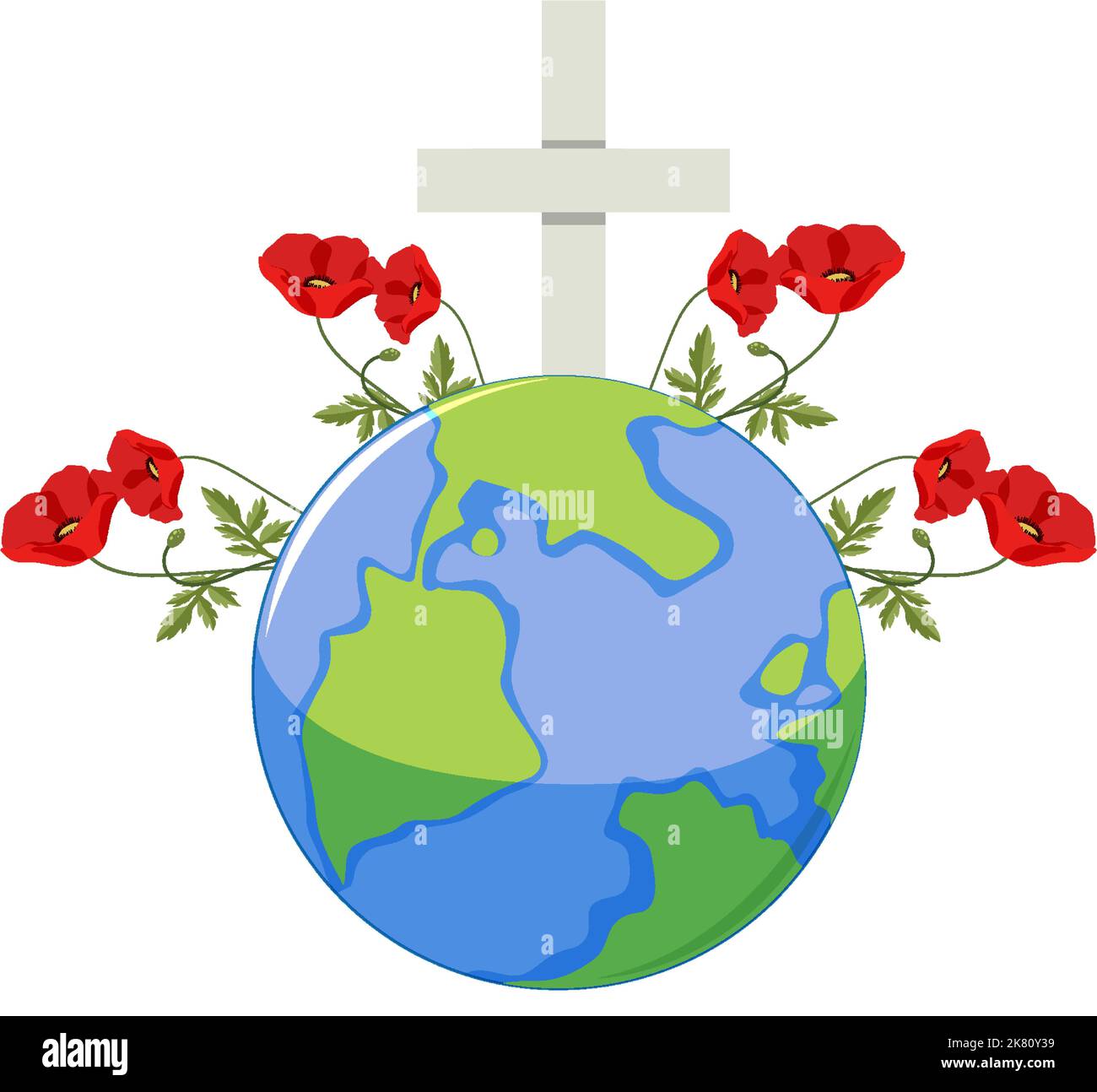 Earth poppy Stock Vector Images - Alamy