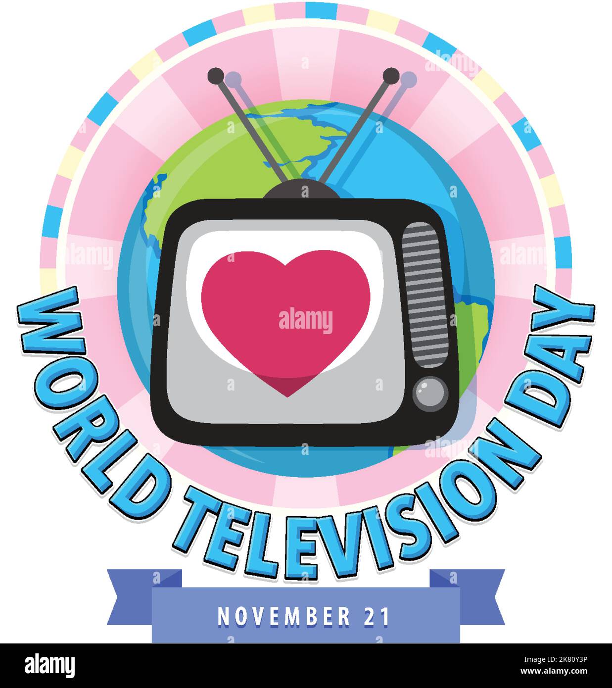 World television day poster design illustration Stock Vector Image ...