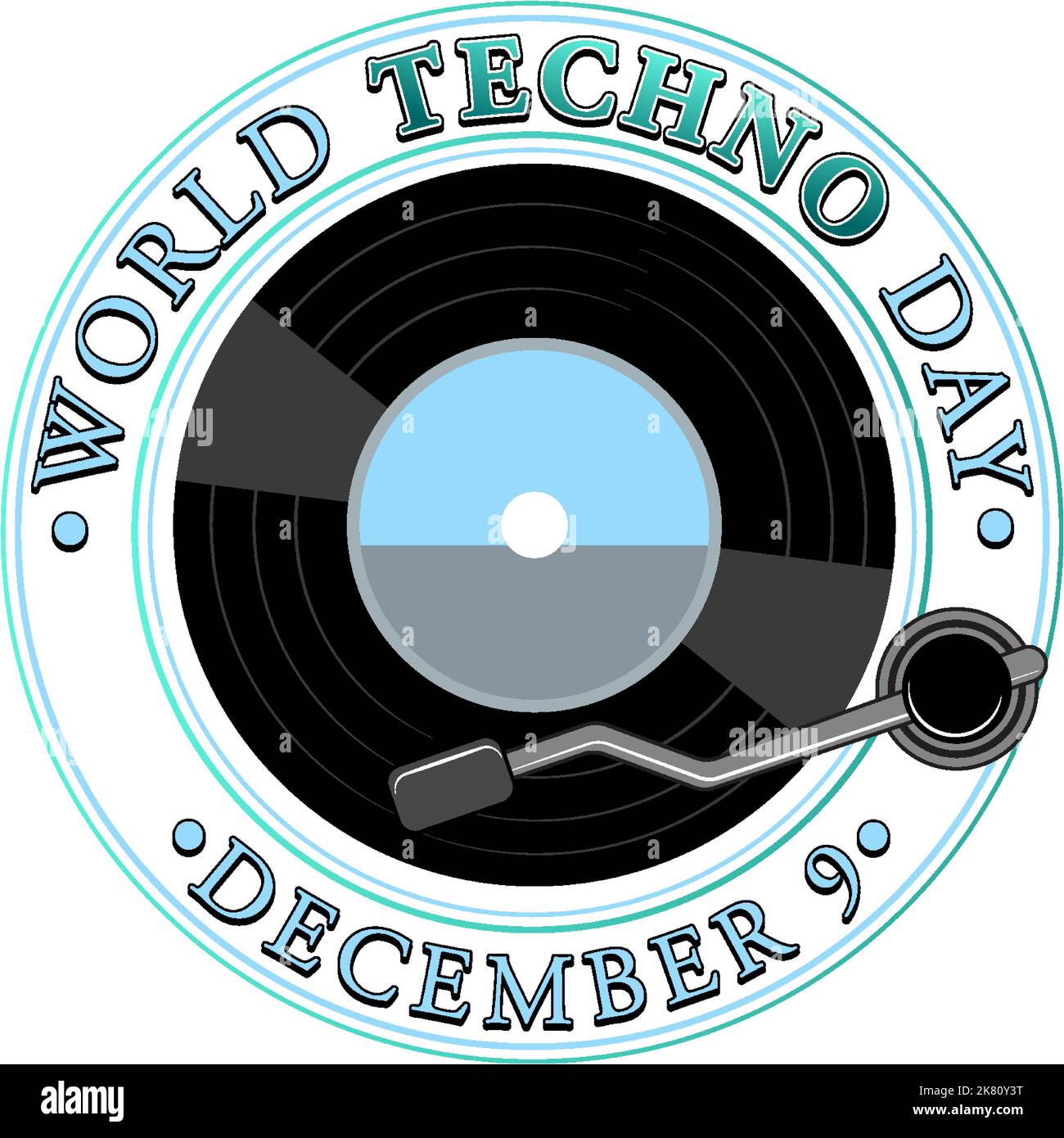 World techno day text banner design illustration Stock Vector Image ...