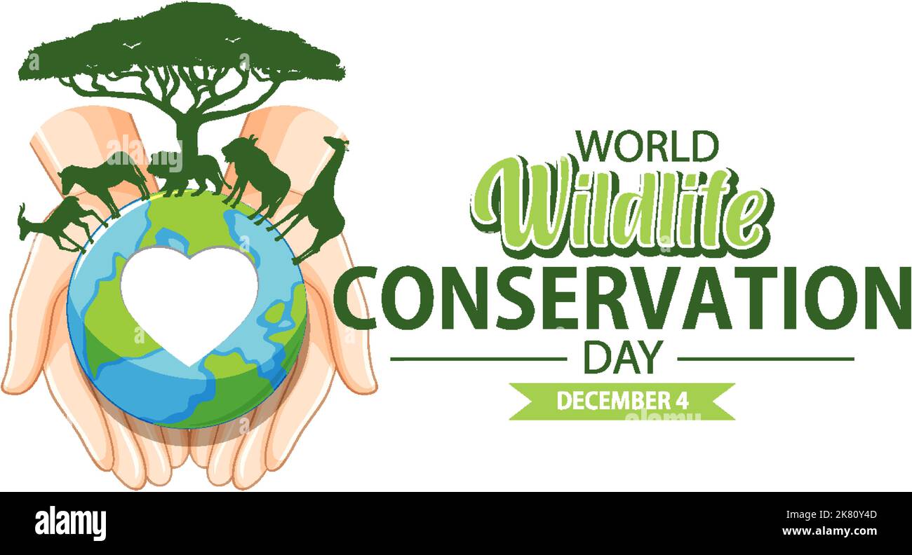 World Wildlife Conservation Day Banner Design illustration Stock Vector ...