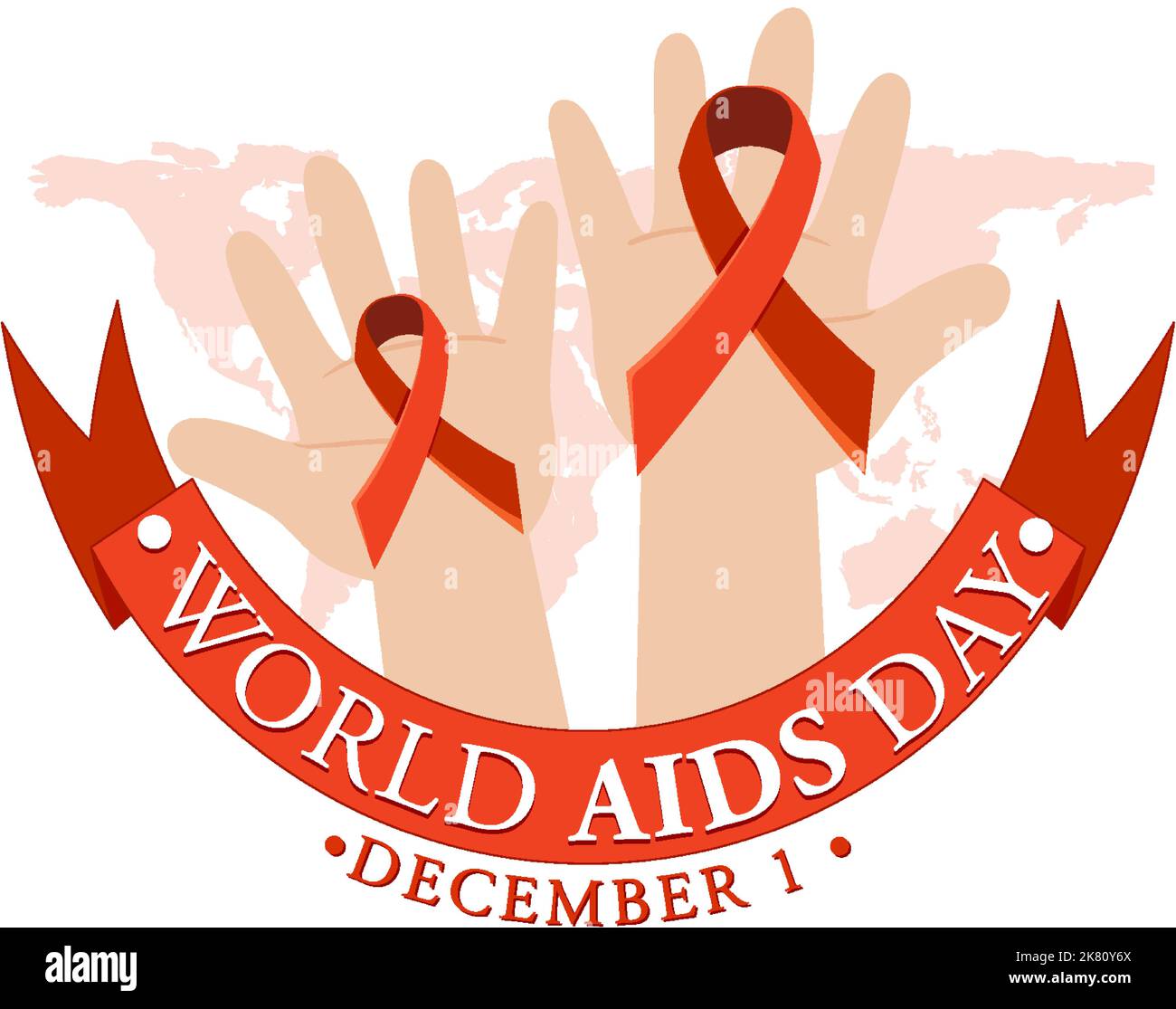 World AIDS Day Poster Design illustration Stock Vector Image & Art - Alamy