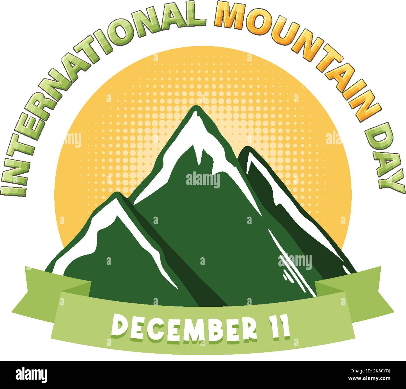 International Mountain Day Banner Design illustration Stock Vector ...
