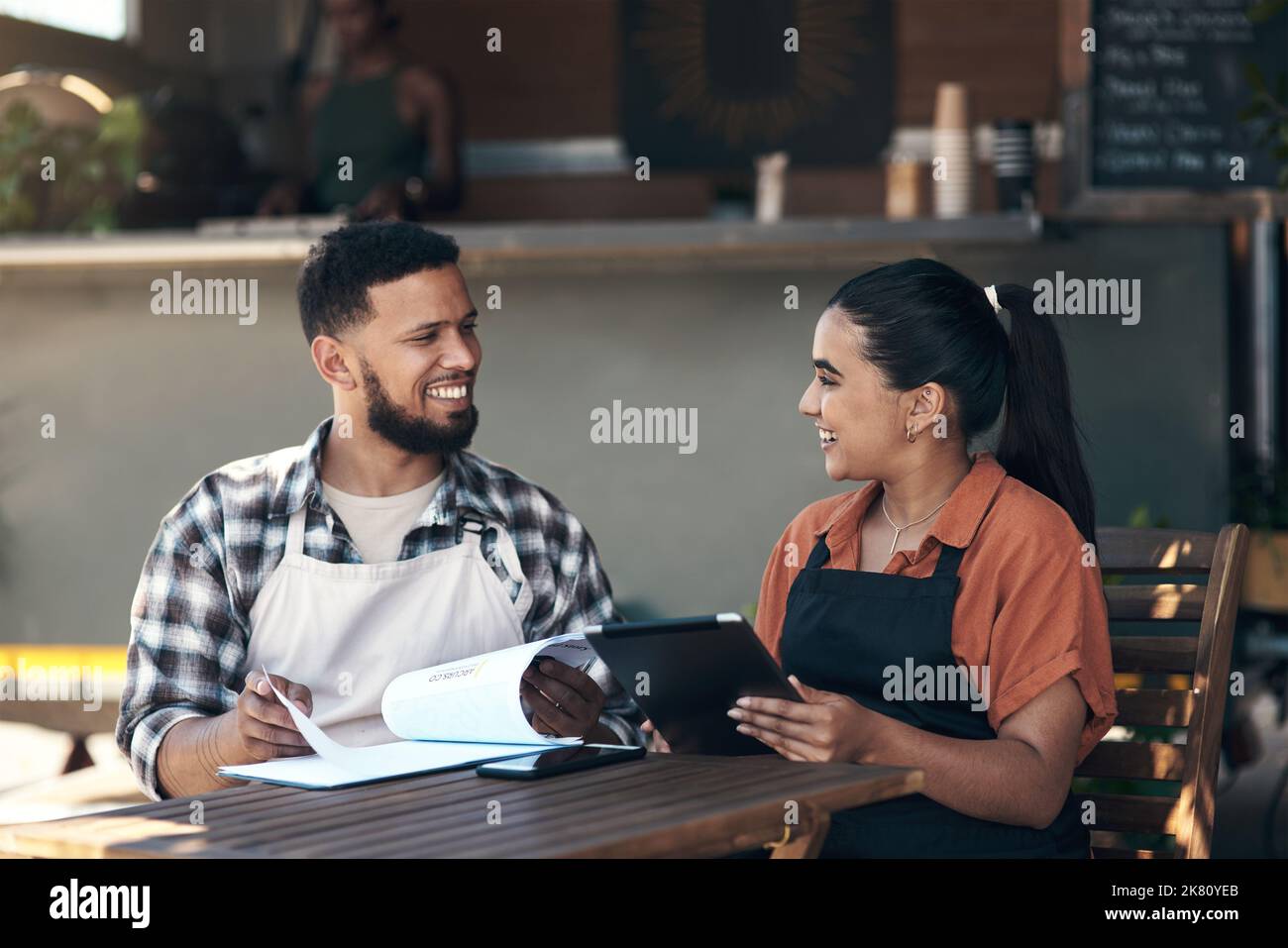 I think this will be a hit with customers. two young restaurant owners ...