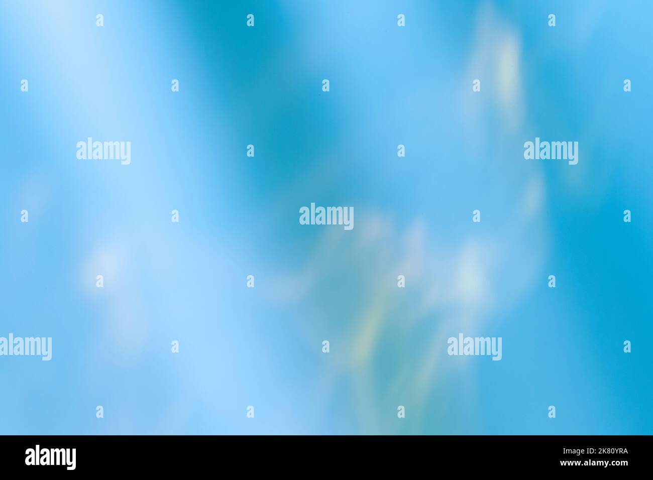 shadow and light caustic effect on blue wall Stock Photo - Alamy