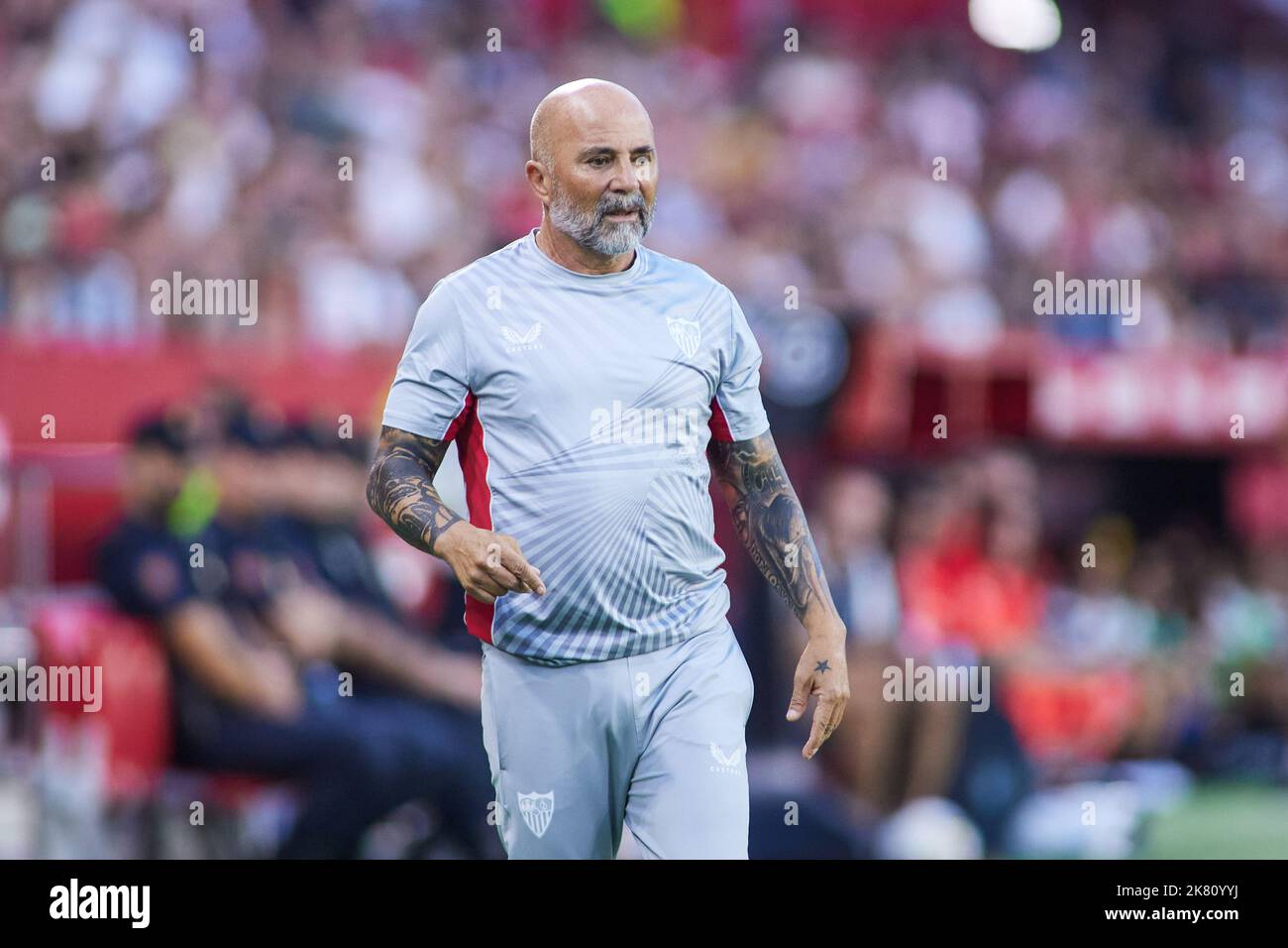 Jorge Sampaoli, head coach of Sevilla FC during the Spanish ...