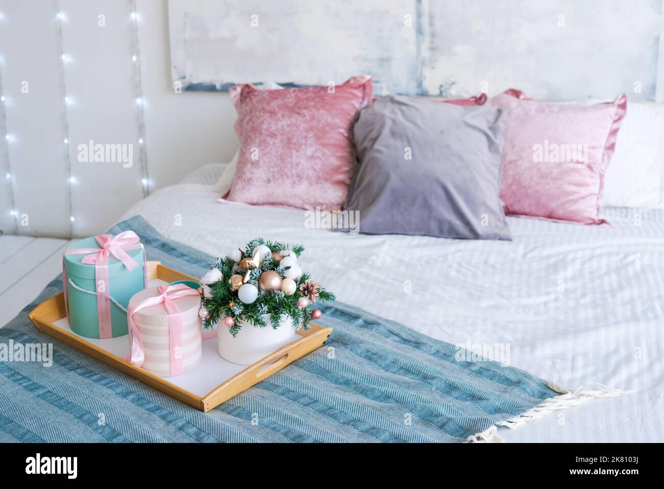 Christmas stocking bedroom hi-res stock photography and images - Alamy