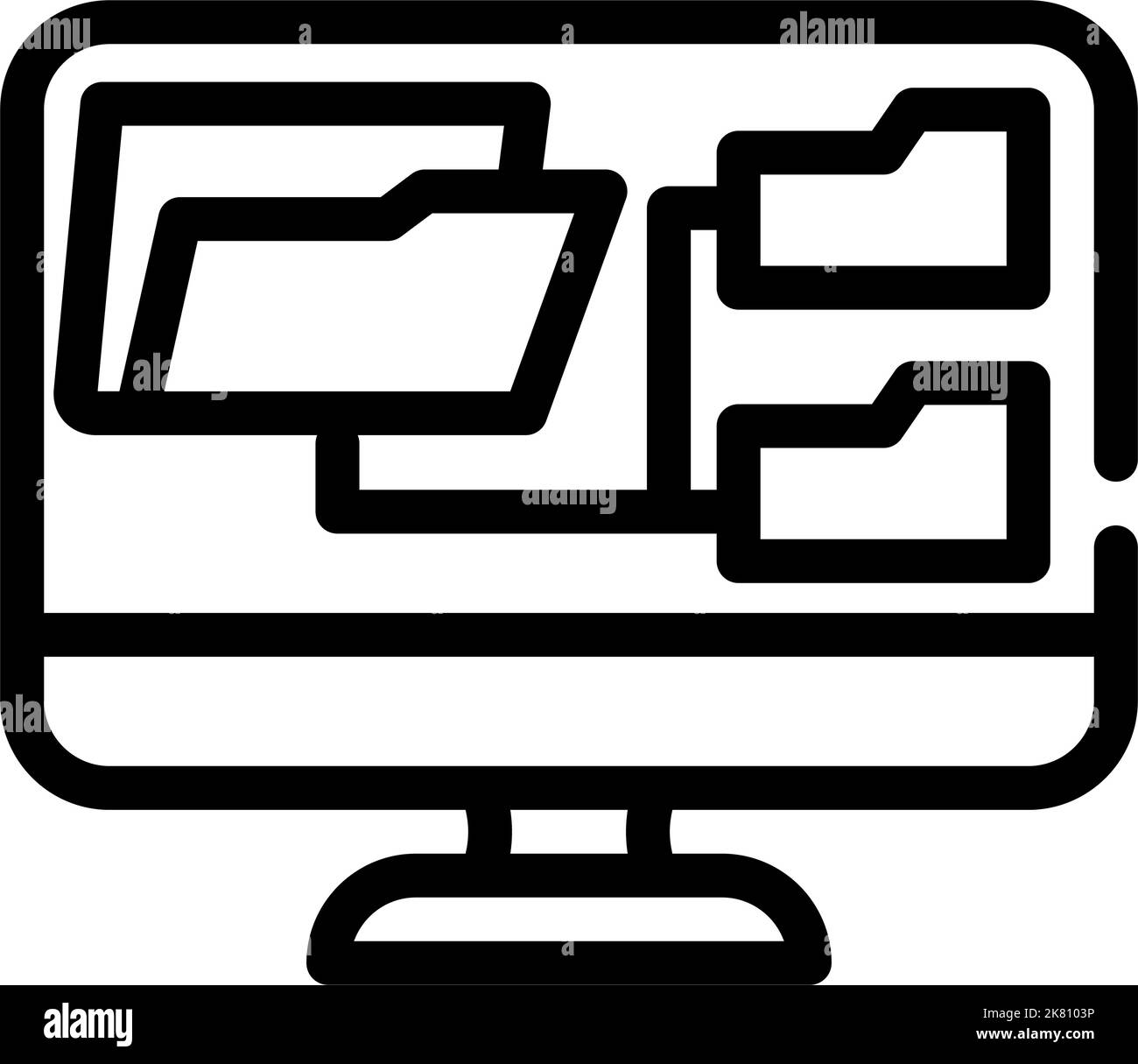 Person computer stack paperwork Cut Out Stock Images & Pictures - Alamy