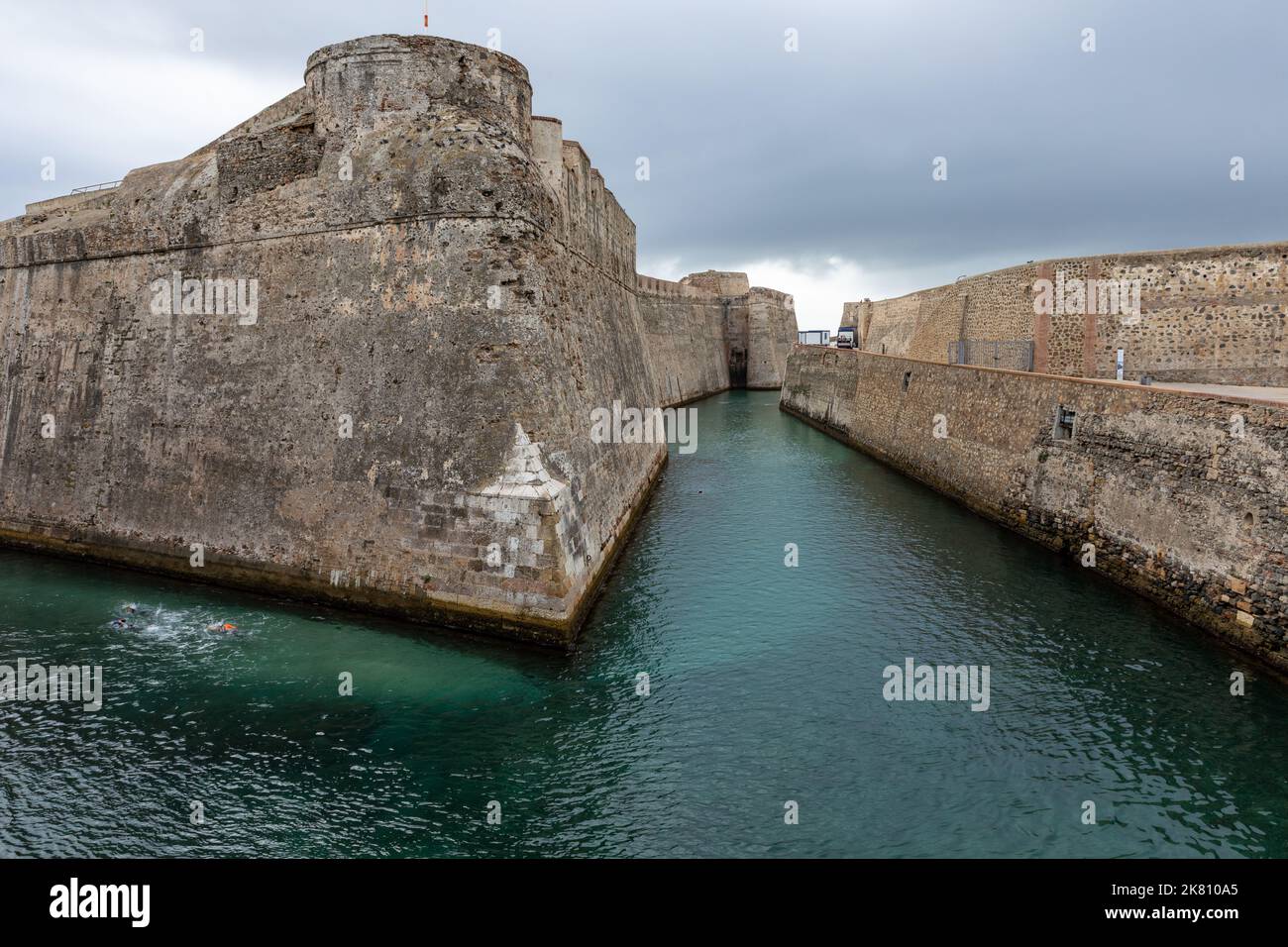 Fortification of Ceuta, Spain. The Royal Walls of Ceuta. Spanish ...