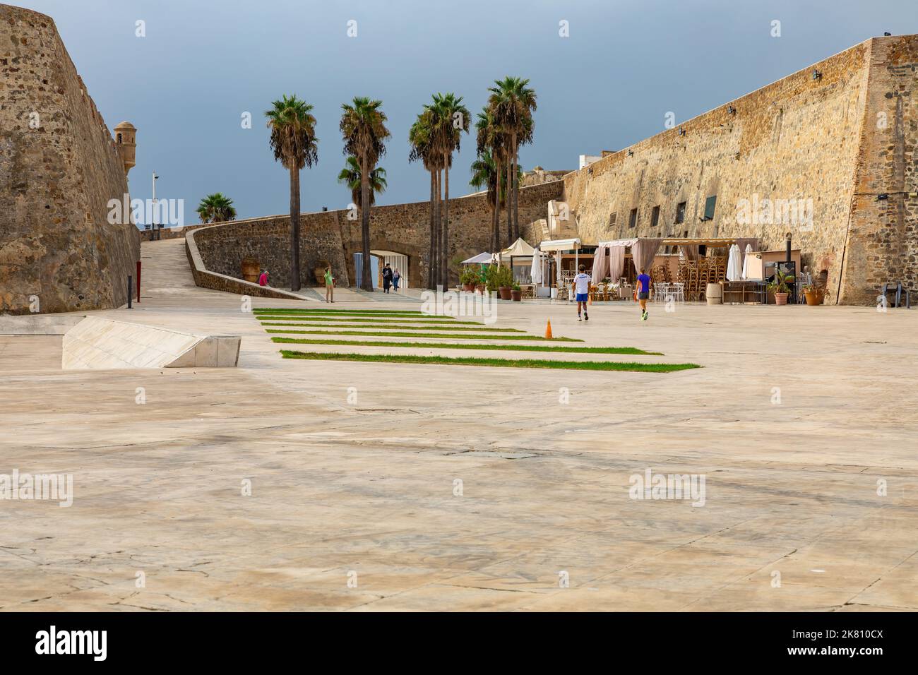 Fortification of Ceuta, Spain. The Royal Walls of Ceuta. Spanish ...
