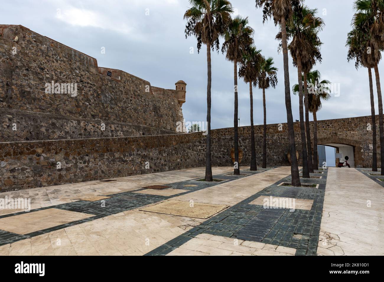 Fortification of Ceuta, Spain. The Royal Walls of Ceuta. Spanish ...
