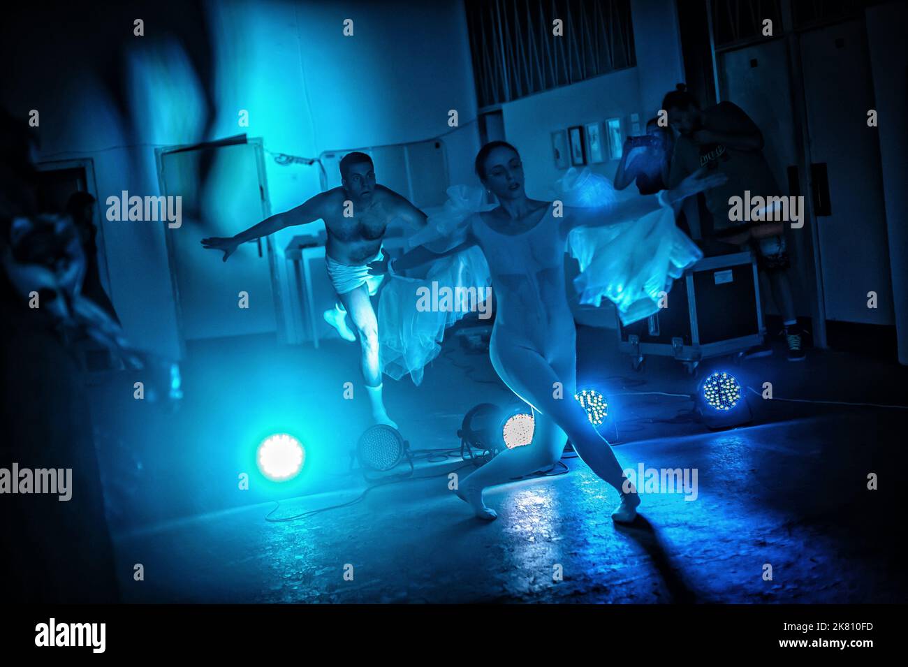 Theater actor artists player thespian perform play for audience on ...
