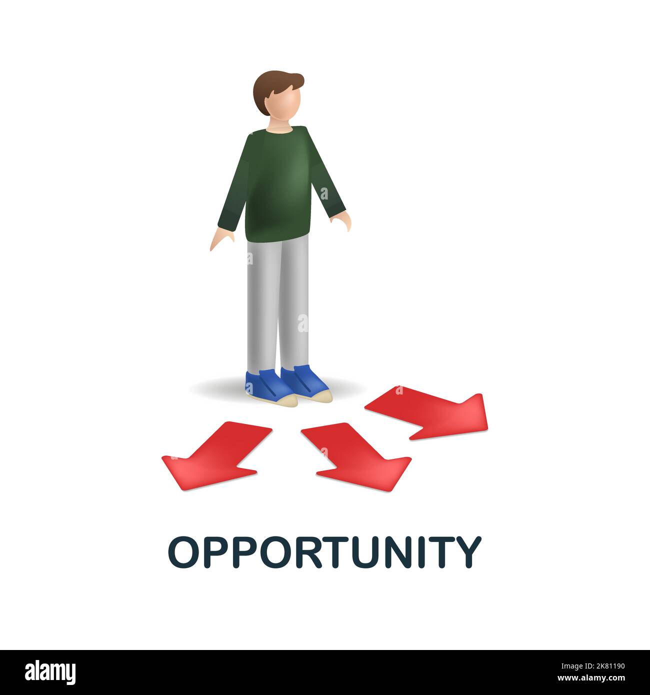 Opportunity icon. 3d illustration from discussion collection. Creative ...