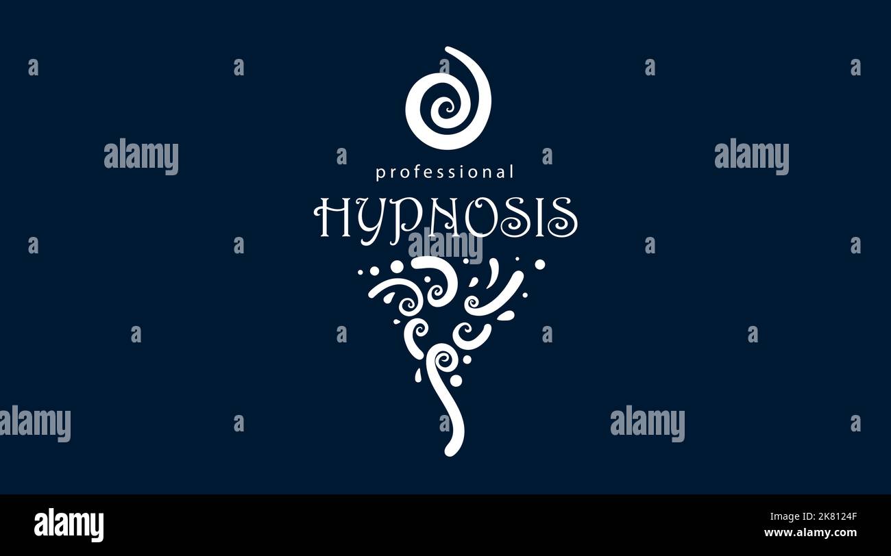 Hand-drawn logo for professional hypnosis Stock Vector Image & Art - Alamy