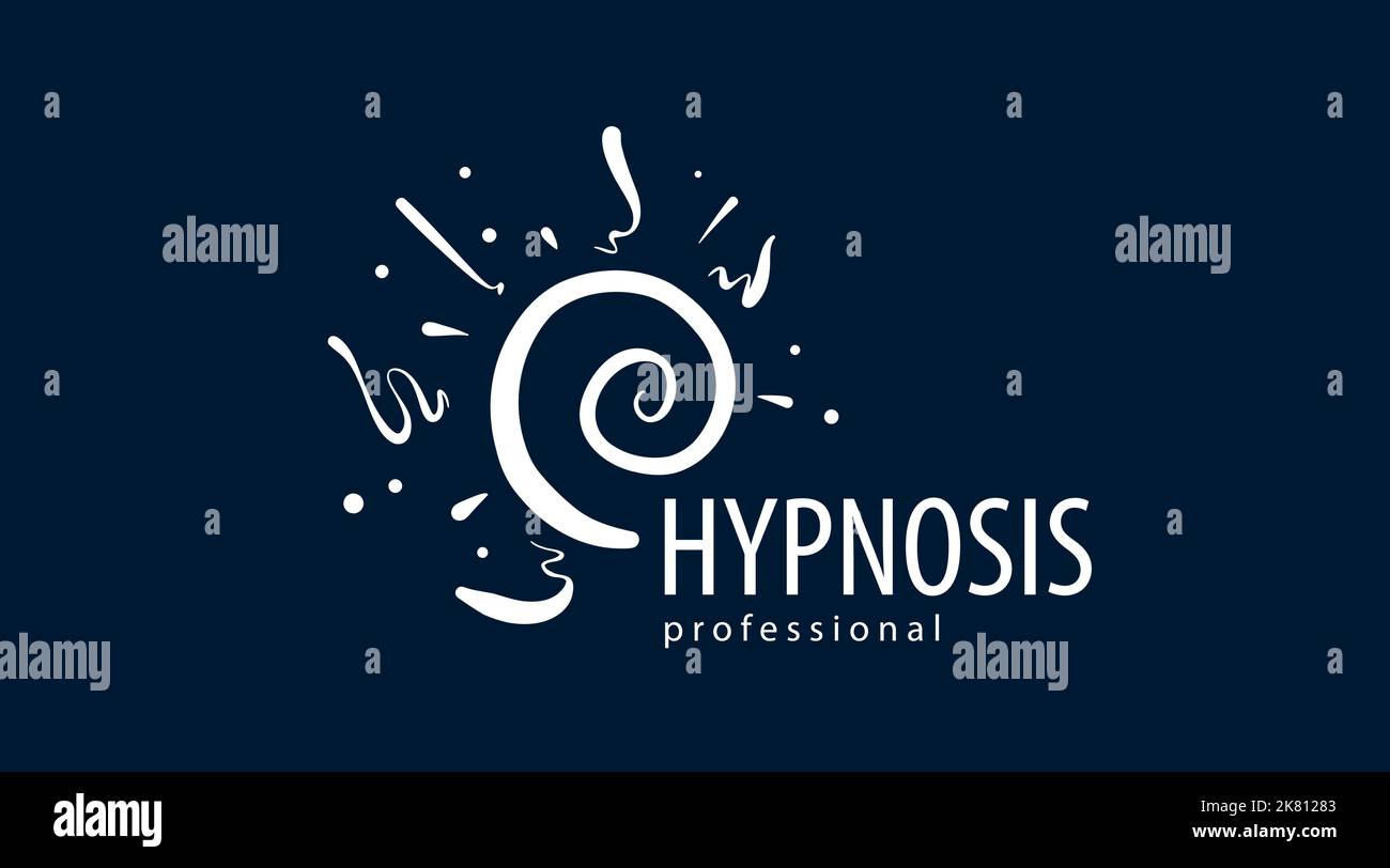 Hand-drawn logo for professional hypnosis Stock Vector Image & Art - Alamy