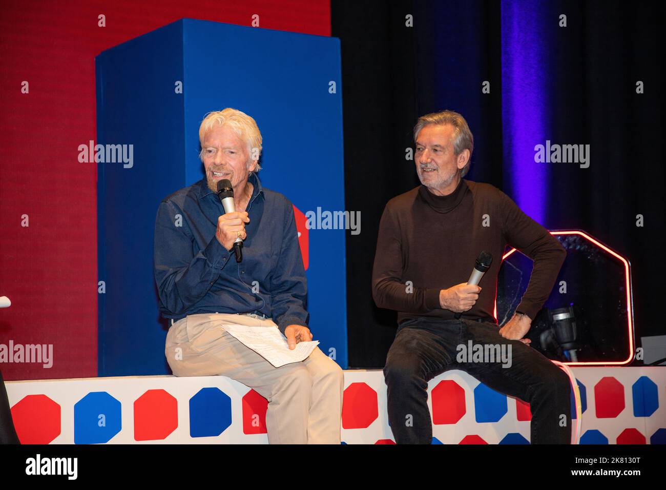 Milan, Italy. 18th Oct, 2022. Sir Richard Branson & Tom Mockridge - Ceo ...