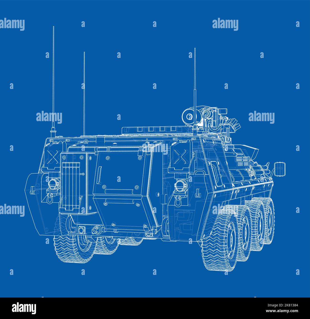 Armored personnel carrier. Vector Stock Vector Image & Art - Alamy
