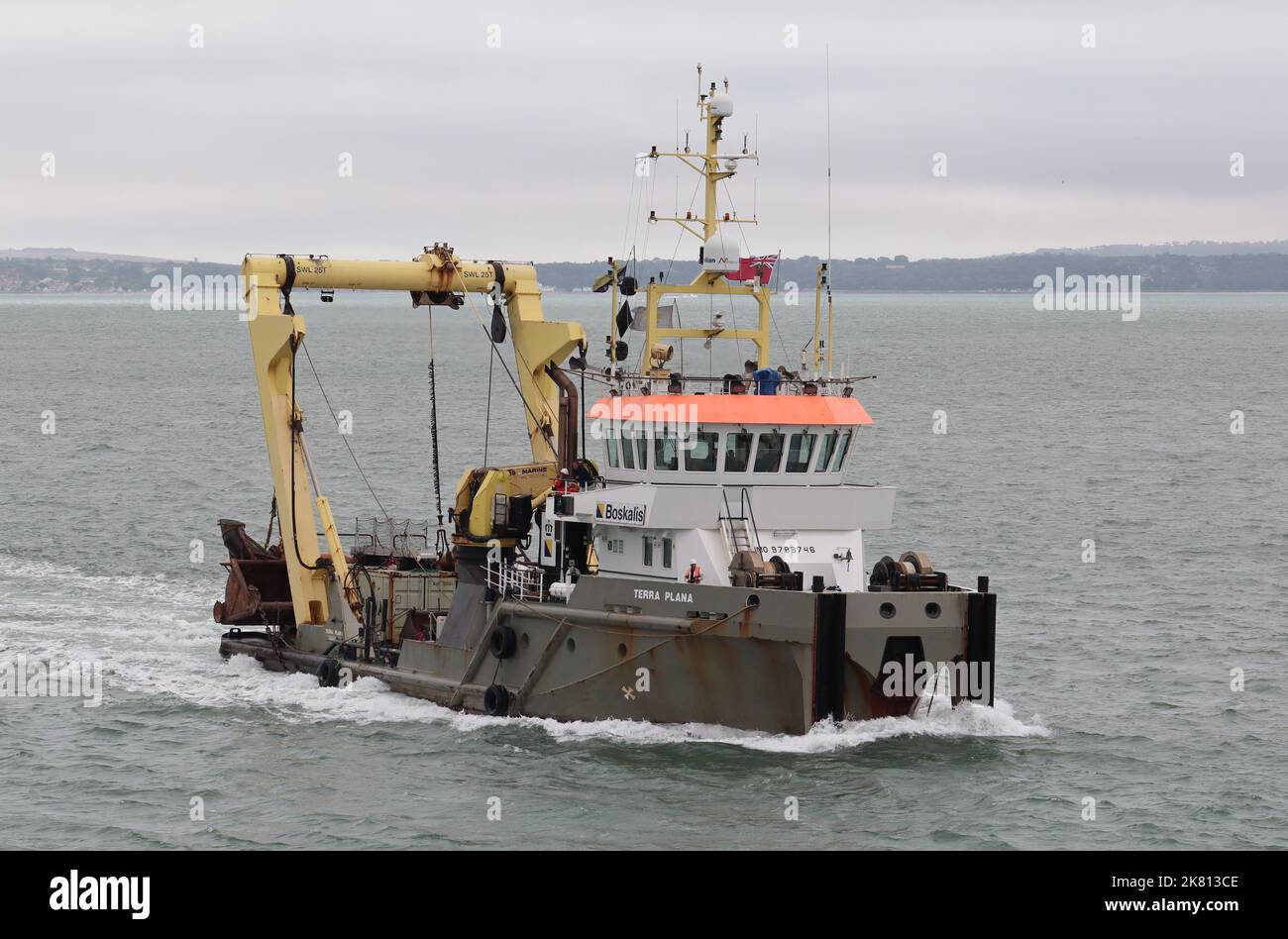 The Cypriot registered water injection dredger MV TERRA PLANA arriving ...