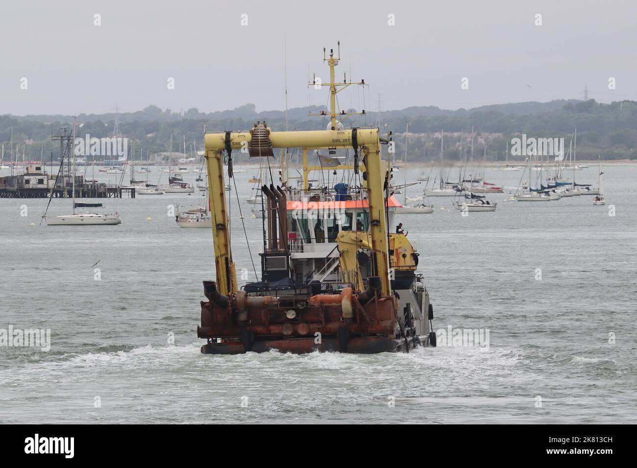 The Cypriot registered water injection dredger MV TERRA PLANA heading ...