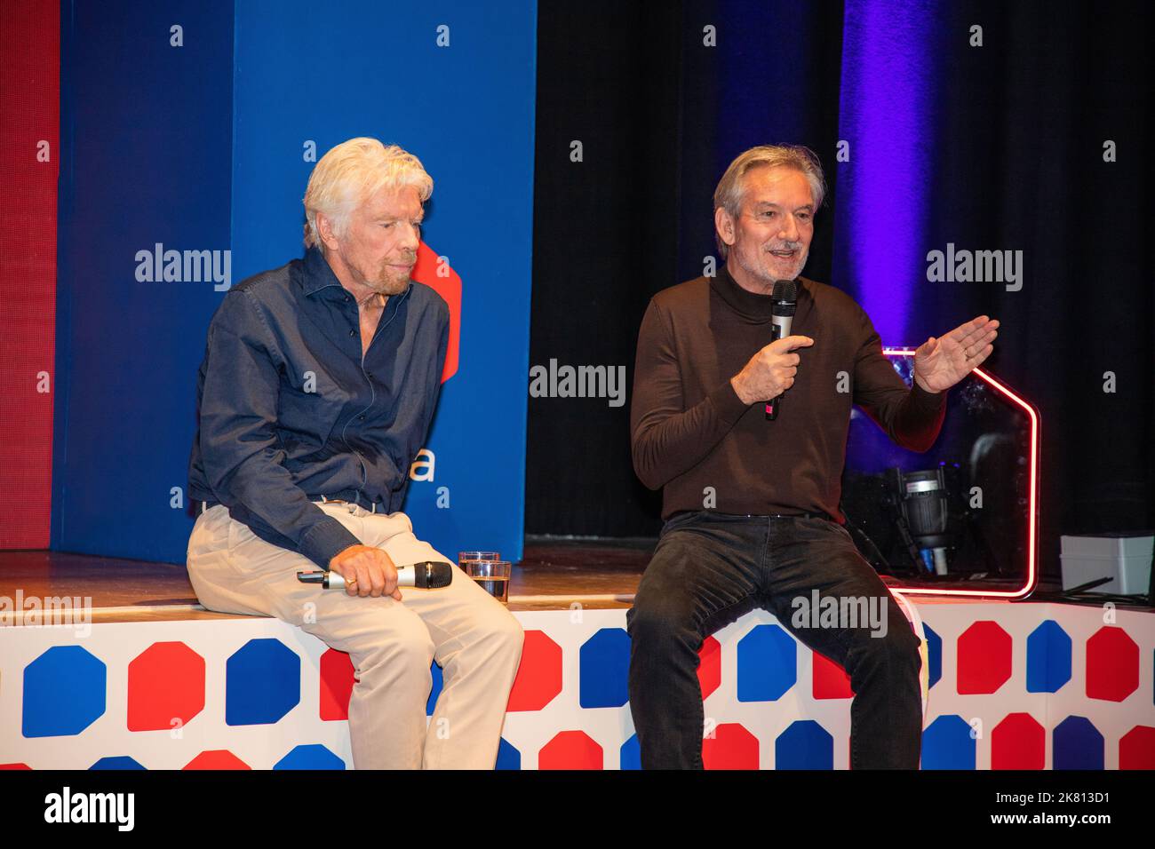 Milan, Italy. 18th Oct, 2022. Sir Richard Branson & Tom Mockridge - Ceo ...