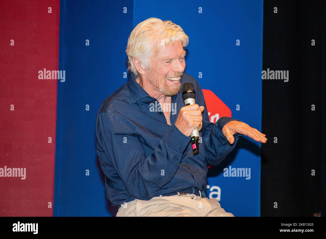 Milan, Italy. 18th Oct, 2022. Sir Richard Branson & Tom Mockridge - CEO ...
